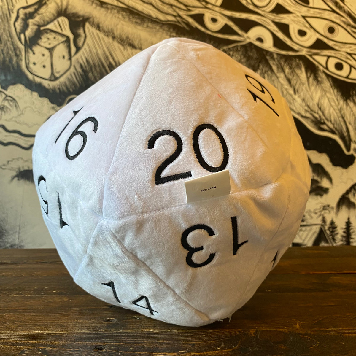 Dado de 20 caras de Peluche ️ – Búho Juegos de mesa