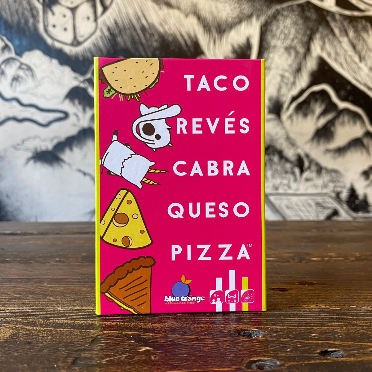 Taco Revés Cabra Queso Pizza – Party Game de Reflejos | Búho Juegos de ...